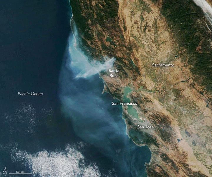 Kincade Fire Example • MazamaSatelliteUtils
